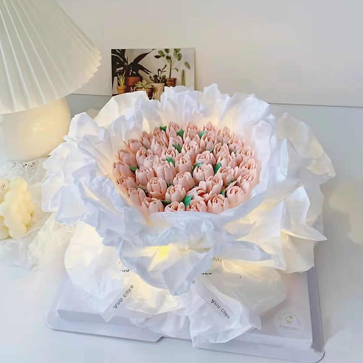 White Tissue Paper for Gift Bags, 105 Sheets Wrapping Craft Papers Bulk for DIY Artworks Flower Decoration,12 x 20 Inches