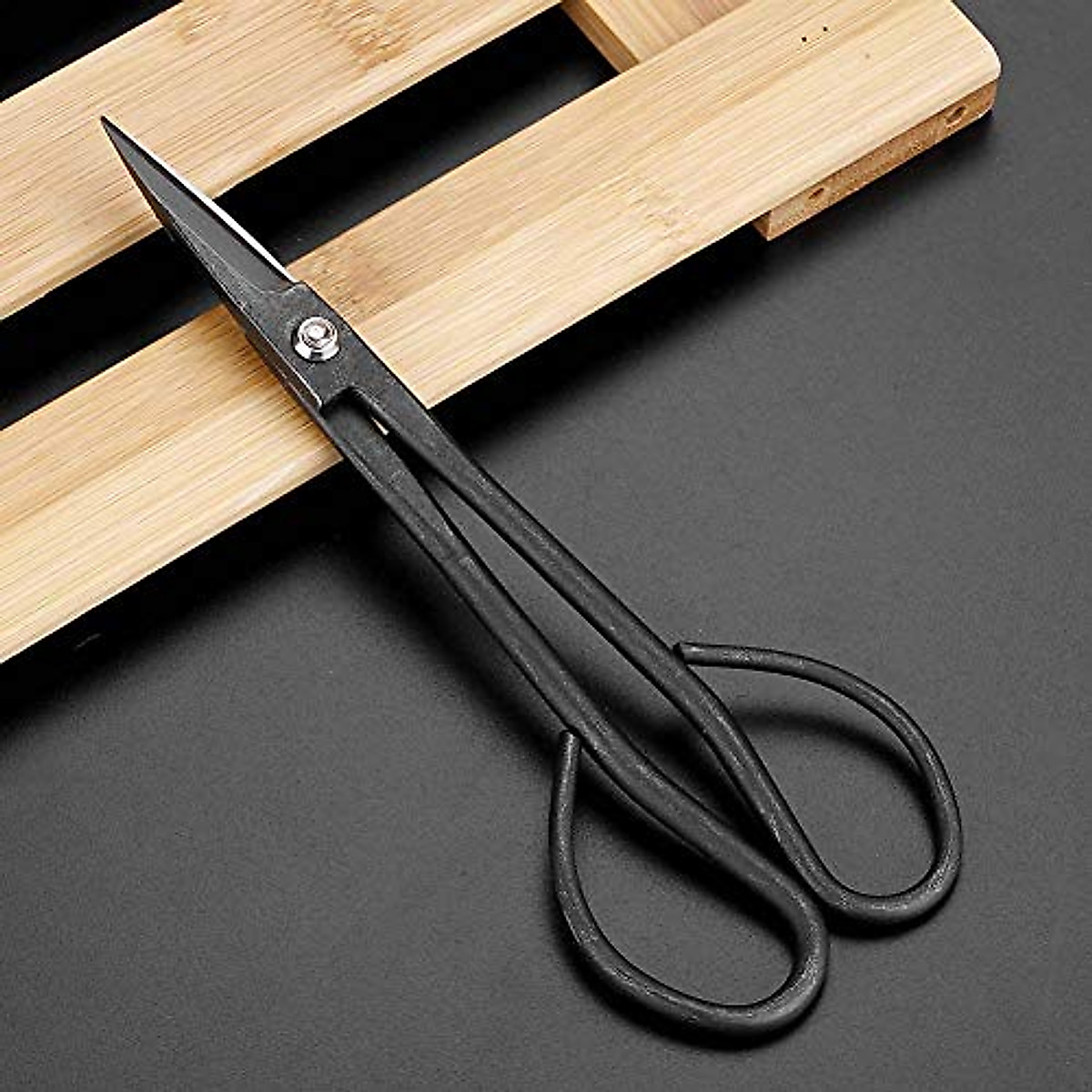 Atyhao 190mm Stainless Steel Garden Bonsai Scissors Shear Root Branch Trimming Pruning Tools