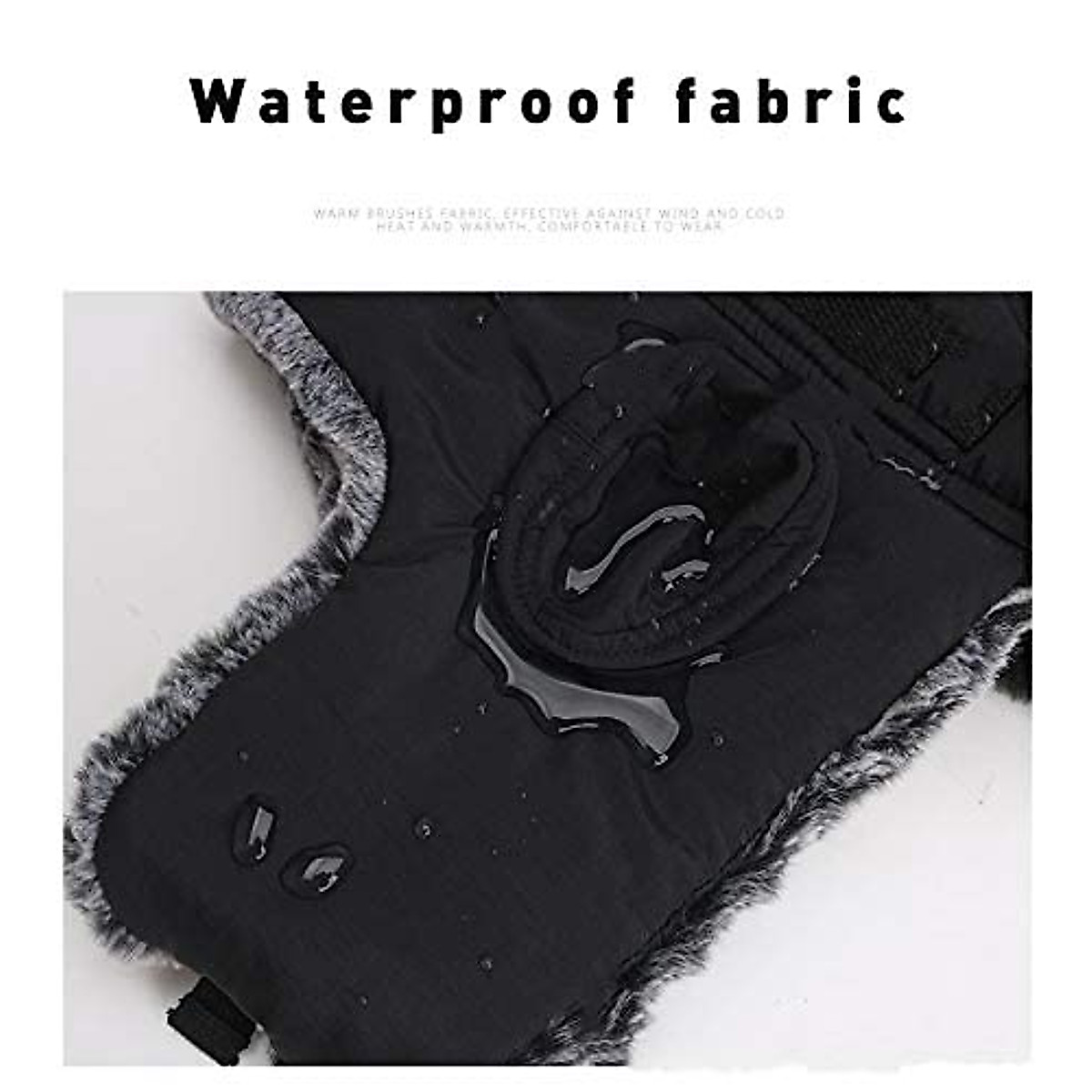 Winter Warm Trapper Hat for Men Ear Flap Buffalo Plaid Elmer Fudd Tweed Baseball hat with Brim Visor Blue