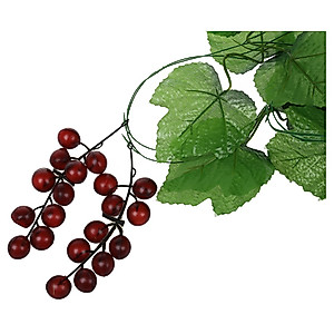 YHJIC 2X Artificial Grape Vine Garland Fruit Garden Decoration