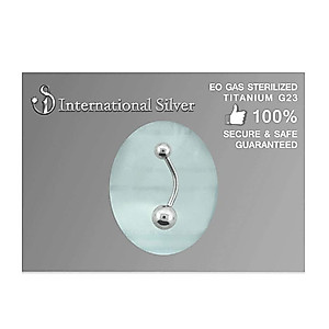 Pierced Owl EO Gas Sterilized G23 Titanium Belly Button Ring (14mm (9/16"))