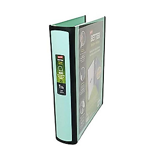 Staples (TM) Better Binder, 1.5 Inch, 400 Sheet Capacity, 3 D-Rings, Light Green