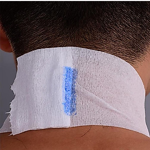 85 Counts Disposable Barber Neck Strip Professional Stretchy Paper Neck Band Protector Hairdressing Accessory Tool Barber Accessories Hair Washing Cutting Shaving Styling Coloring