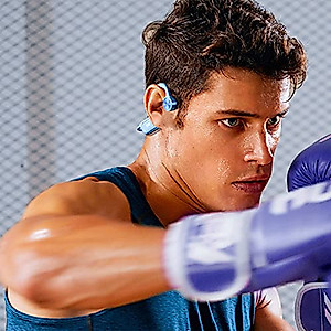 Bone Conduction Headphones with Noise Reduction Tech,Waterproof Wireless Bluetooth 5.0 Sport Headset for Running,Cycling,Hiking,Gym,Climbing & Driving