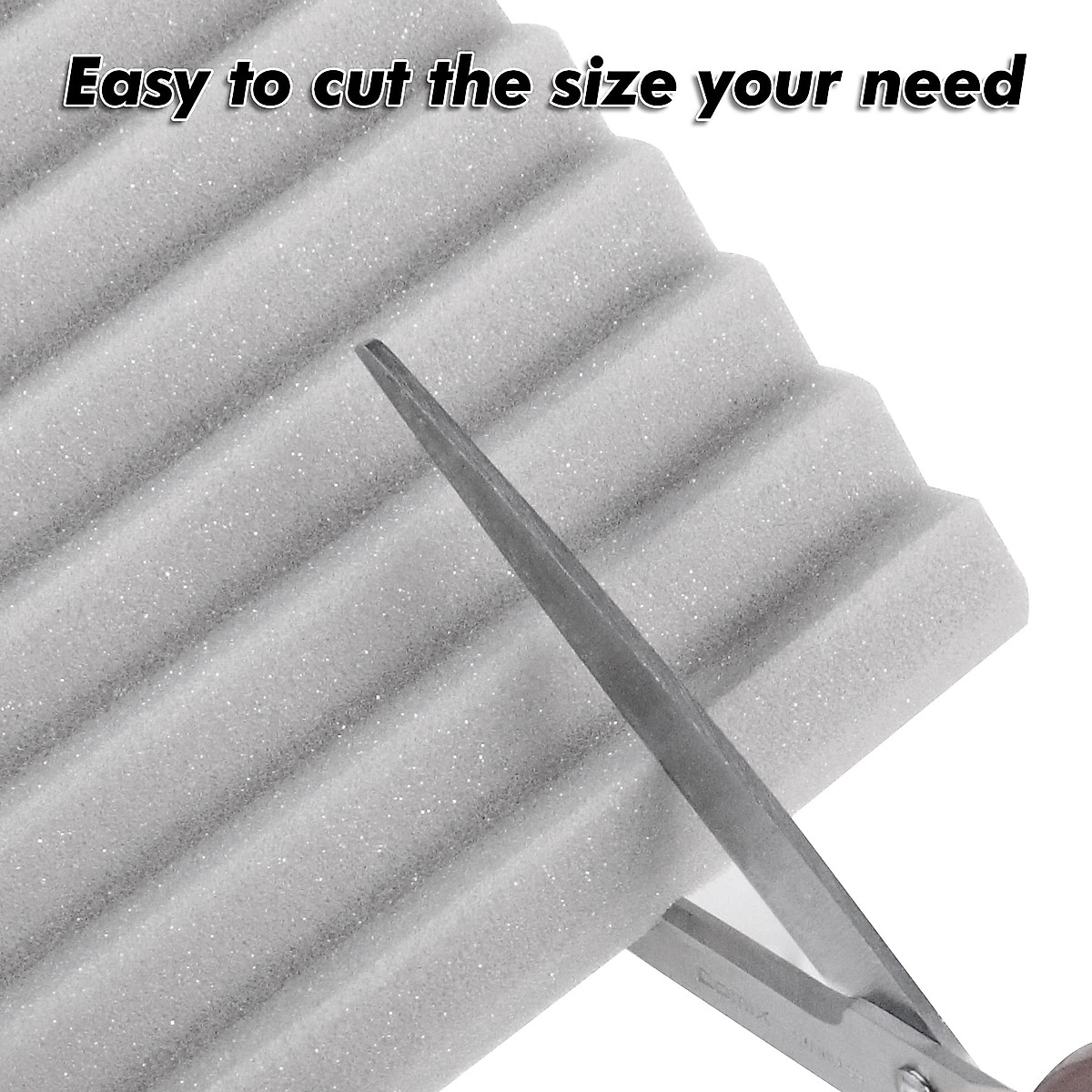 BJADE'S Window Air Conditioner Side Panels Kit,Window AC Foam Insulation Side Panels for Window AC Unit Indoor Air Conditioner Cover for Summer Winter Protection,18" x 9" x 7/8" Window Seal Panel