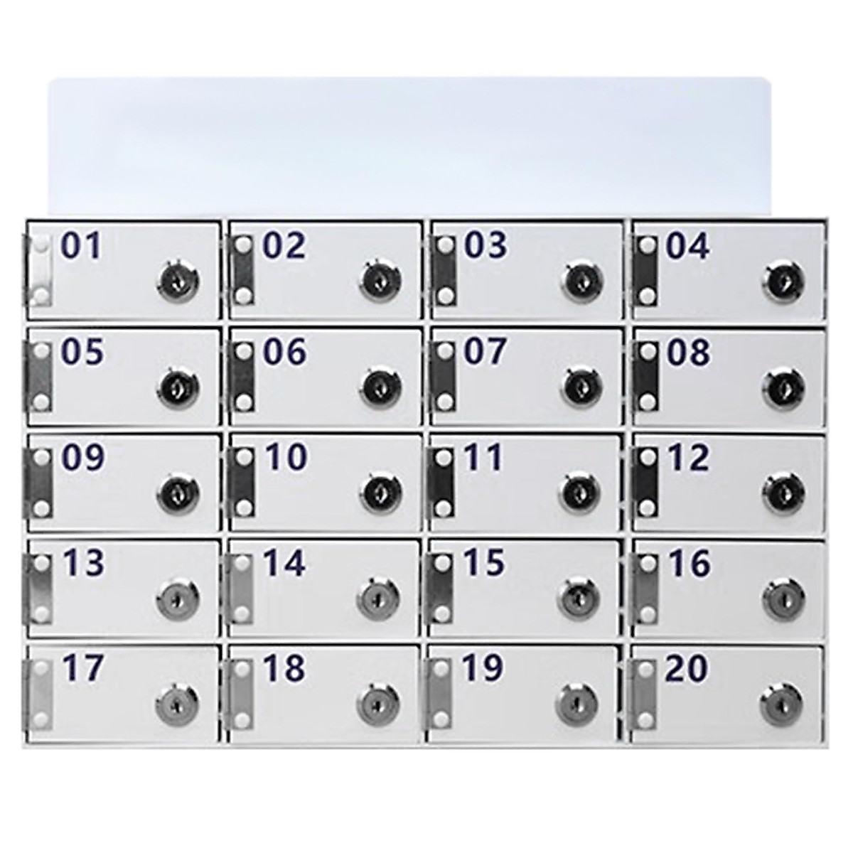 BatanE Acrylic Cell Phones Storage Cabinet, Cell Phone Locker Box with Door Locks and Keys, Wall Mounted Phone Lock Box, Classroom Phone Organizer for Office School Classroom Factory,15Slots