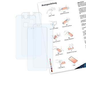Bruni Screen Protector compatible with Gigaset ME Protector Film, crystal clear Protective Film (Set of 2)