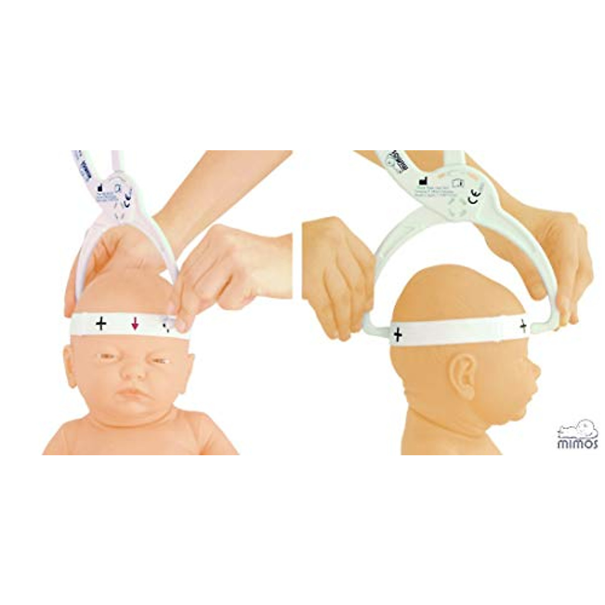 Mimos Craniometer (3 Units) - Cranial Asymmetry Measurement Tool, Diagnosis and Follow-up of Baby Flat Head Syndrome, Plagiocephaly Assessment.