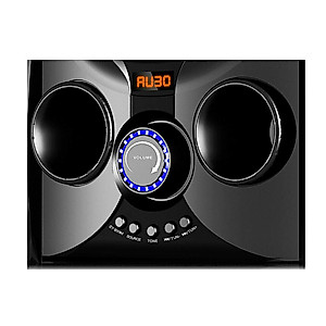 Boytone BT-324F, 2.1 Bluetooth Powerful Home Theater Speaker Systems, with FM Radio, SD USB Ports, Digital Play Back, 40 Watts, RGB Light, Full Function Remote Control, Smartphone, Tablet