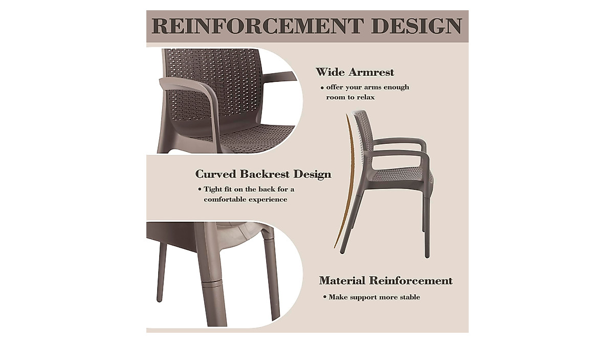 DIMAR GARDEN 4-Piece Outdoor Dining Chair Set