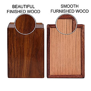 EARTHLY HOME Keepsake Urn for Ashes, Wooden Urn for Human Pet Ash, Funeral Cremation Urn for Ashes Cat Dog Urn, Urns Box for Kids Men Adult, Dog Ashes Urn - Extra Small (5 X 3 X 2 inches), Solid