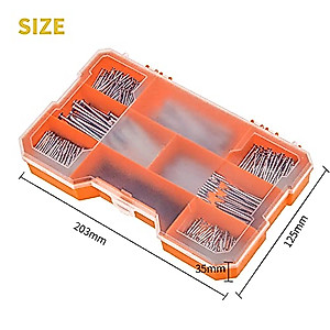Maexxna 1080pcs Nail Assortment Kit, Small Nails, Nails, Nails for Hanging Pictures, Picture Hanging Nails, Finishing Nails, Hanging Nails, Picture Nails, Wall Nails for Hanging, Pin Nails