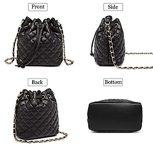 Tepilte Quilted Tote Bag for Women Croseebody Handbags Solid Color Satchel Handbags with Metal Shoulder Strap(Champagne)