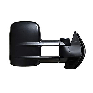 AERDM Towing Mirrors Manual Operated Textured Black Telescoping fit for 2007-2013 Chevy/GMC Silverado/Sierra Exterior Accessories Mirrors