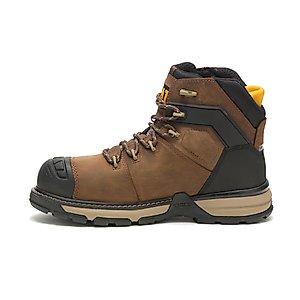 Caterpillar Excavator Superlite Waterproof Thinsulate Carbon Composite Toe Work Boot Men Dark Brown
