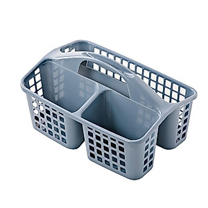 Generic 1PCS Portable Shower Basket,Hollow Out Storage Basket Plastic Storage Box Divided Storage Organizer for Bathroom(blue), AM0XEB0JXA7US