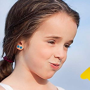 12 Pairs Stainless Steel Stud Earrings for Women, Princess Cut Square Cubic Zirconia Stud Earrings, Birthstone Earrings Stud Set 3mm