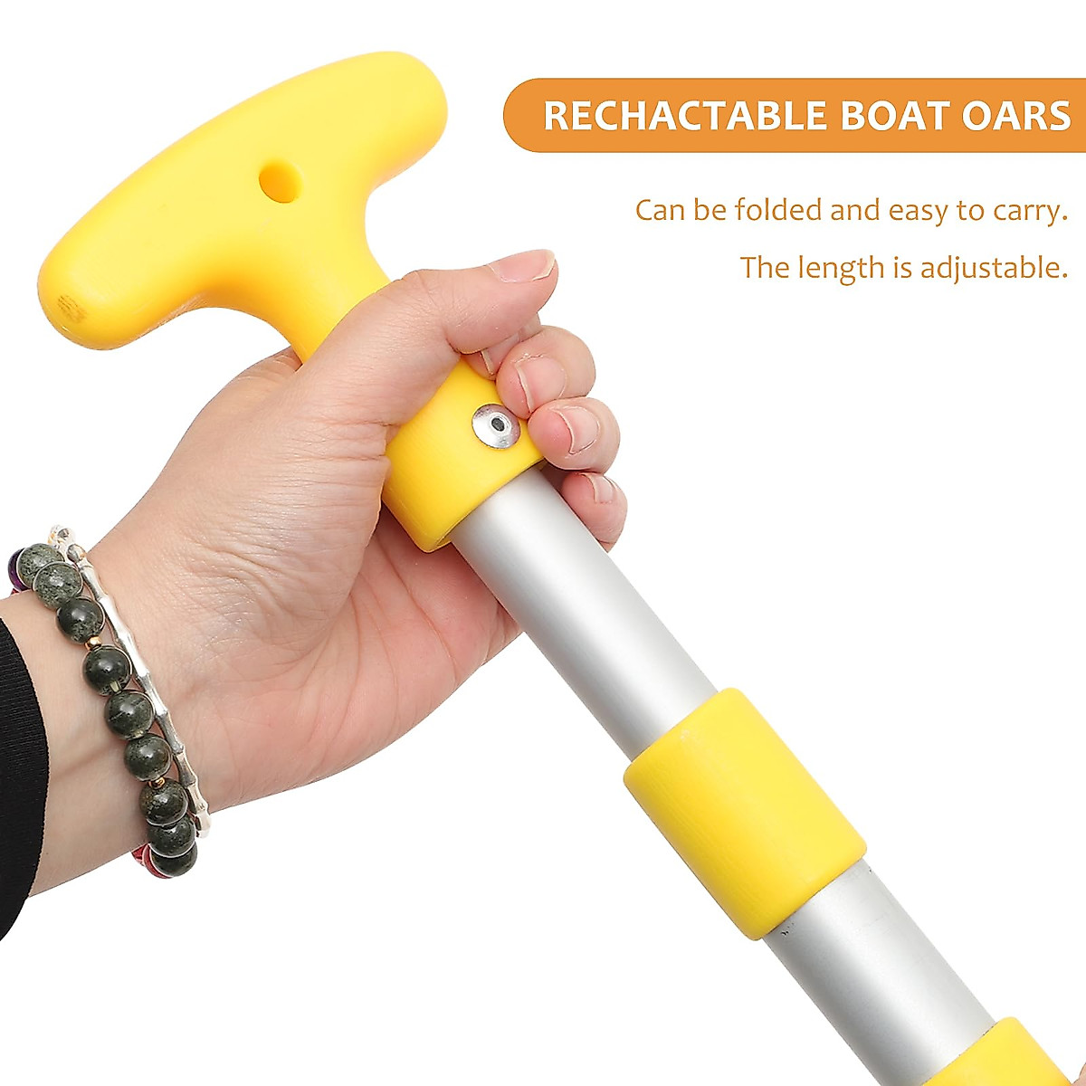 BESPORTBLE 2 Pack Telescopic Kayak Paddle 22-41 Aluminum Alloy Boat Oars Collapsible Paddle for Boat Kayaking Rafting Jet Ski Canoe Outdoor Kayak Water Sports