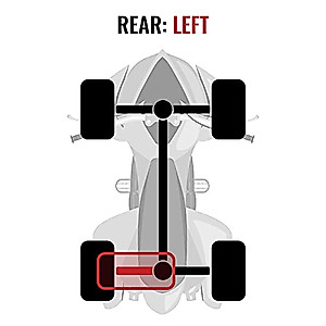 Sixity XT Rear Left Axle compatible with Yamaha YFM450 Kodiak 450 EPS SE YFM550 Grizzly FI 4x4 Auto YFM700 YFM700K 2007-2019