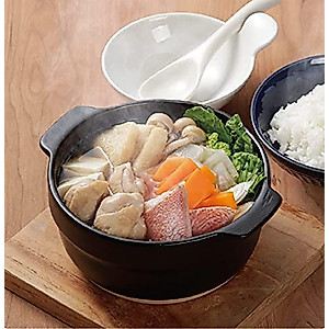 KAKUSEE-Kissui-Japanese Style Donabe Earthenware Clay Pot Hot Pot Rice Cooker, Small Size, for one serving