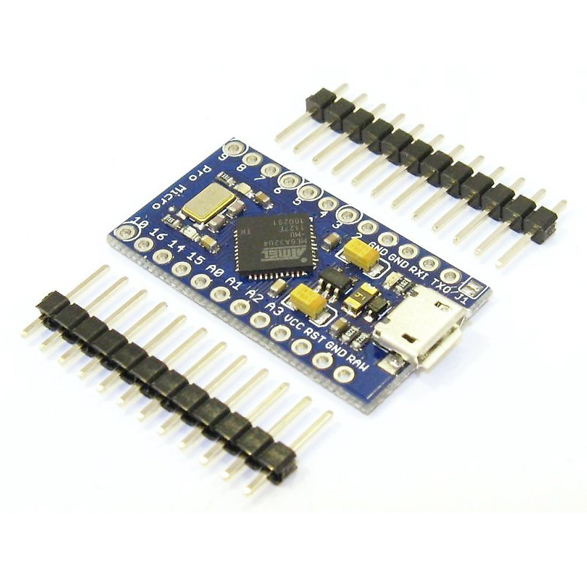 HiLetgo 3pcs Pro Micro Atmega32U4 5V 16MHz Bootloadered IDE Micro USB Pro Micro Development Board Microcontroller Compatible to Arduino Pro Micro Serial Connection with Pin Header