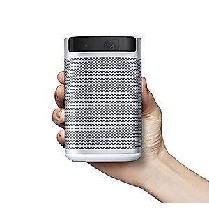 XGIMI MoGo Pro Android TV Projector,1080P Full HD Mini Smart Projector,Portable WiFi/Bluetooth Harman/Kardon Speaker,300 ANSI Lumen Indoor/Outdoor Theater Native Android 9.0 Video Projector