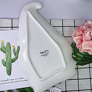 NUOBESTY Gnome Shaped Platter Snack Appetizer Trays Dessert Serving Dishes Holiday Food Serving Platter Candy Nut Dish Container Christmas Party Favors