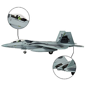 1/100 Scale F-22 Raptor Fighter Attack Plane Metal Fighter Military Model Fairchild Republic Diecast Plane Model for Commemorate Collection or Gift