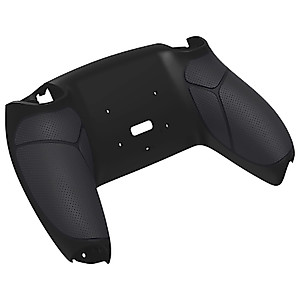 Black Performance Rubberized Grip Redesigned Back Shell for PS5 Controller eXtremerate RISE & RISE4 Remap Kit - Controller & RISE Remap Board NOT Included