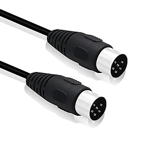 PNGKNYOCN DIN 6 Pin Audio Signal Cable 6 Pin DIN Male to Male AV Adapter Audio Plug Cable for Digital Audio Devices(1.5m)