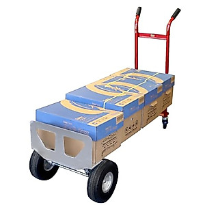 SNAP-LOC 800 lb Hand Truck Cart with Expandable Convertible Platform and 10" Tires