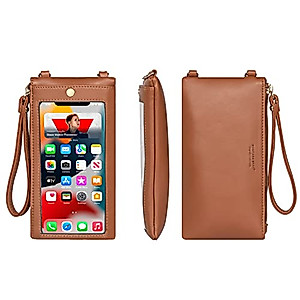 Montana West Cell Phone Purses Translucent Phone Bag Wristlet Clutch Wallets for Women Rainproof Phone Pouch MWC-139BR