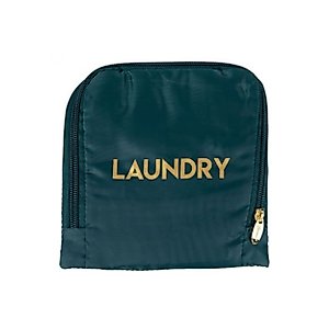 Miamica Travel Laundry Bag, Teal – Measures 21” x 22” When Fully Opened – Foldable Laundry Bag with Drawstring Closure – Durable, Lightweight Travel Accessories