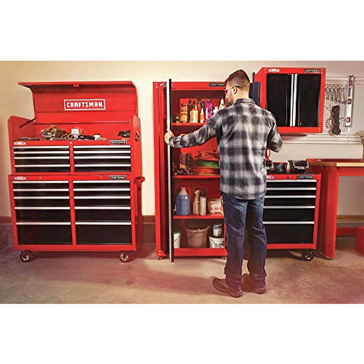 CRAFTSMAN Garage Storage, 28-Inch Wide Wall Cabinet (CMST22800RB)