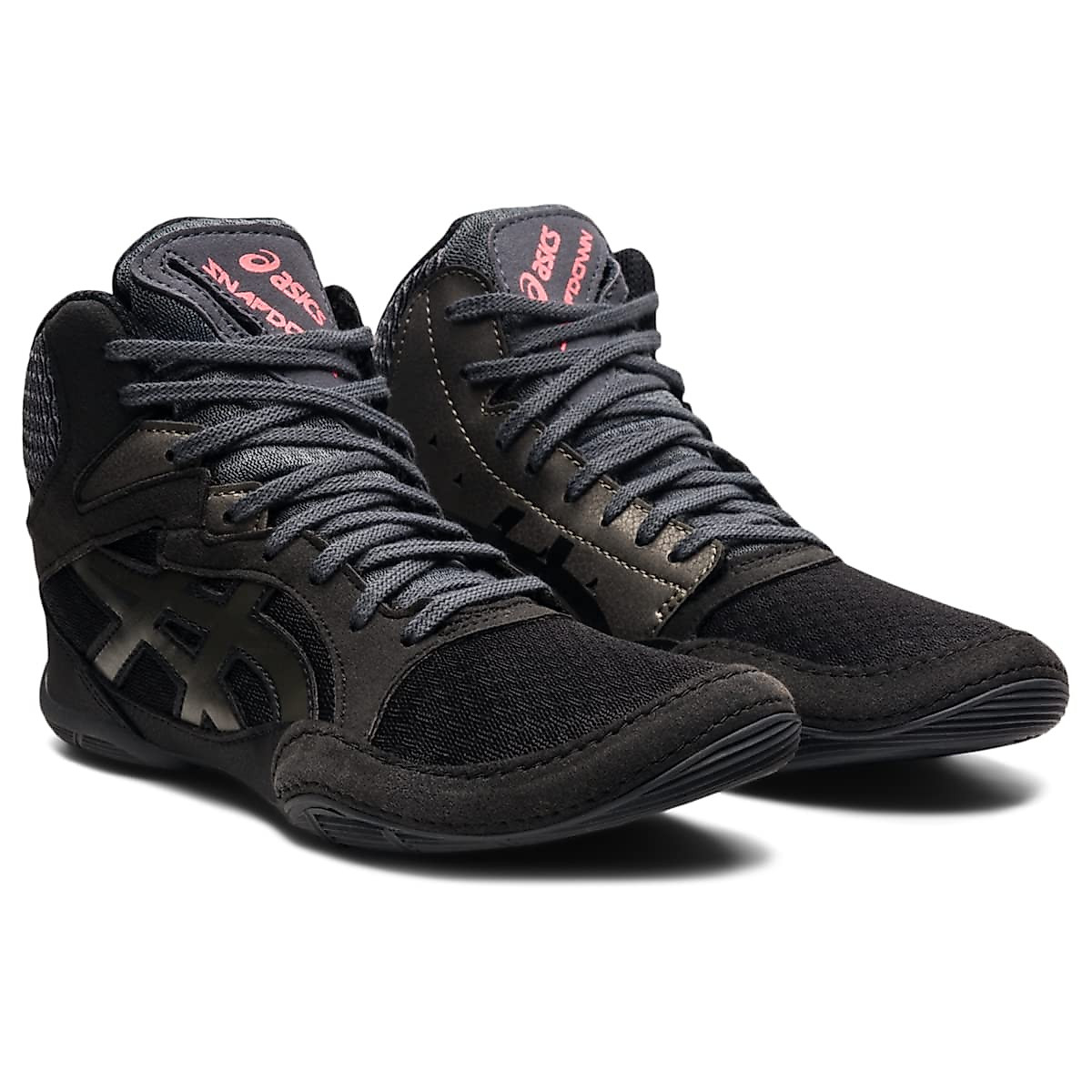 ASICS Kid's Snapdown 3 Grade School Wrestling Shoes, 3, BLACK/GUNMETAL