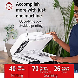 Canon imageCLASS MF455dw All-in-One Wireless Monochrome Laser Printer, White - Print Scan Copy Fax - 40 ppm, 600 x 600 dpi, 1GB Memory, Auto 2-Sided Printing, 8.5x14 Legal, 5" Touch Panel, Ethernet