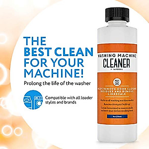 IMPRESA 2 Pack Washing Machine Cleaner for All Washers (Top Load, Front Load, HE and Non-HE) Compatible with Maytag, Whirlpool, Kenmore MADE IN USA - Four Uses