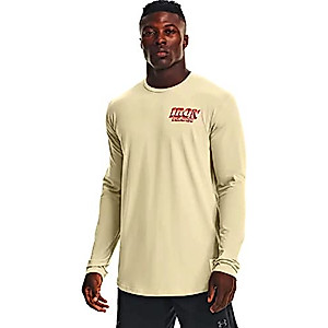 Under Armour Mens Project Rock Outlaw Long Sleeve Shirt Tee Top (Large, Khaki 112)