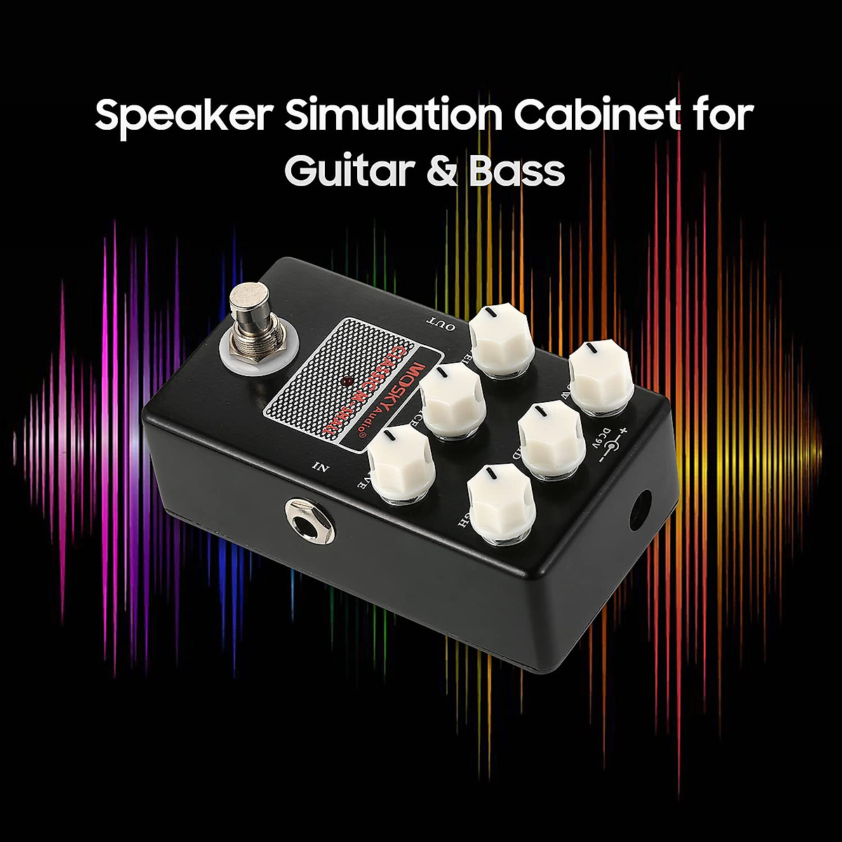 ERYUE Classic M-Shall Speaker Simulator, MOSKYaudio Classic M-Shall Speaker Simulator Cabinet Simulator Guitar Effect Pedal Speaker Simulation for Guitar Bass
