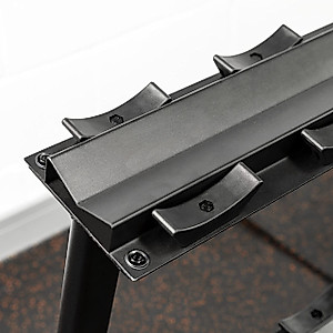 METIS Pro Urethane Dumbbell Rack Sets - 2 Tier Weight Stand for Dumbbells | Commercial Dumbbell Set & Racks | Individual Dumbbell Stand or Stand with Weight Set (Rack Only)
