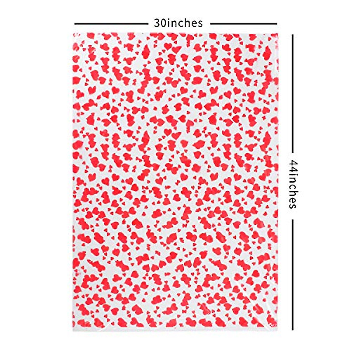 20 Pack Clear Basket Bags Pull Bow Set 10 Pack Packaging Bags Cello Cellophane Wrap and 10 Pack Ribbon Bows … (Red 30 * 44inches)