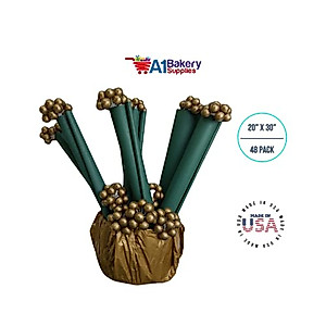 A1 Bakery Supplies Forest Green Gift Wrap Tissue Paper 20 Inch X 30 Inch - 48 Sheets Premium tissue paper