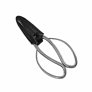 KAKURI Bonsai Trimming Scissors 7.2" (185 mm) Professional Bonsai Tool, Japanese A8 Stainless Steel, Silver, Made in JAPAN