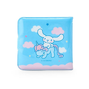 Sanrio Original Cinnnamoroll Vinyl Kids Wallet Snap Button Closure Card Pocket With Kanji LOVE Sticker Original Package