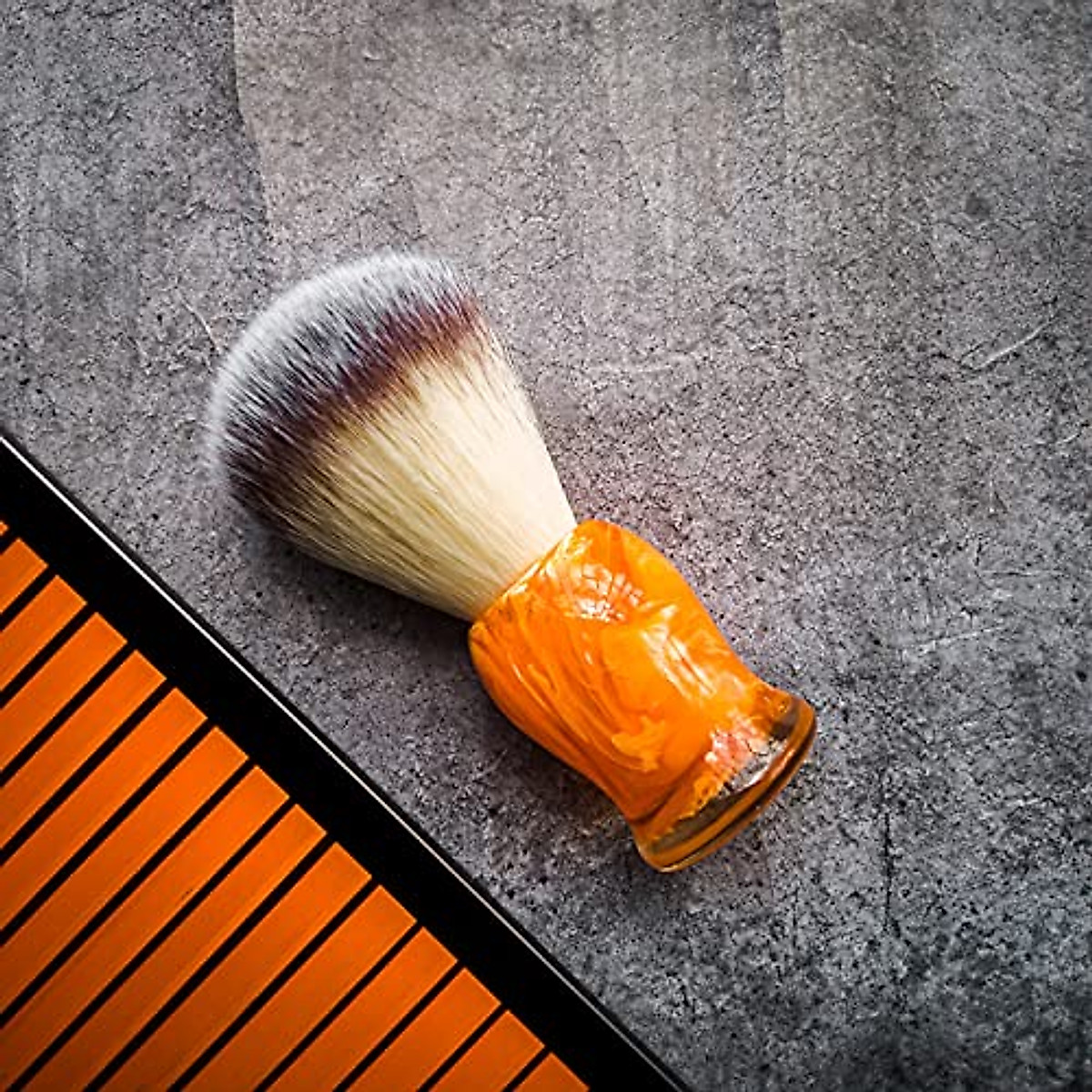 RUBAB MEN Premium Shaving Brush for Men Made with Cruelty-Free Soft Bristles |Firefly Edition| Experience Luxury Wet Shave | Boosting an Elegant Dual-Toned Handle Handcrafted by Master Craftsman