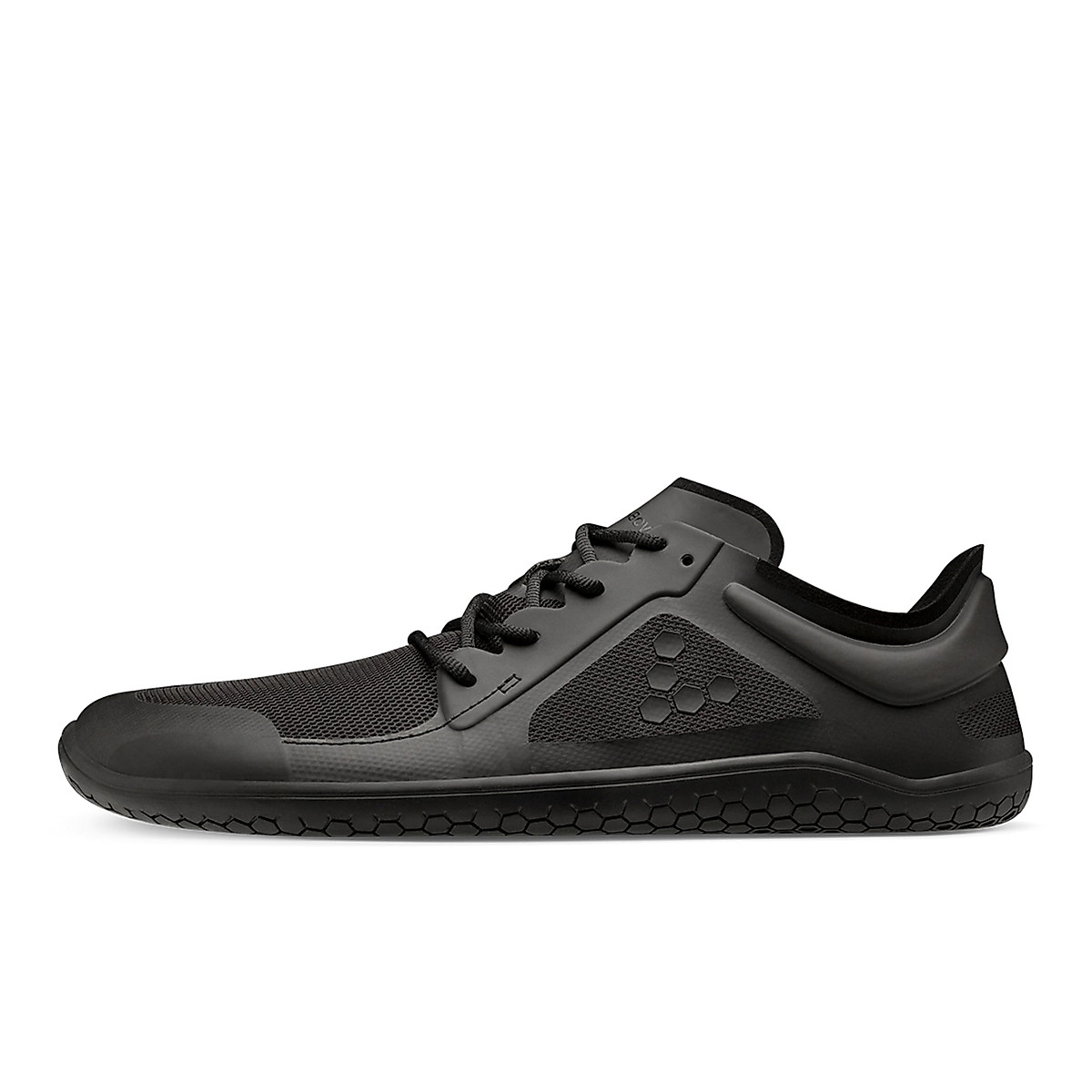 Vivobarefoot Primus Lite III, Womens Vegan Light Breathable Shoe with Barefoot Sole Obsidian