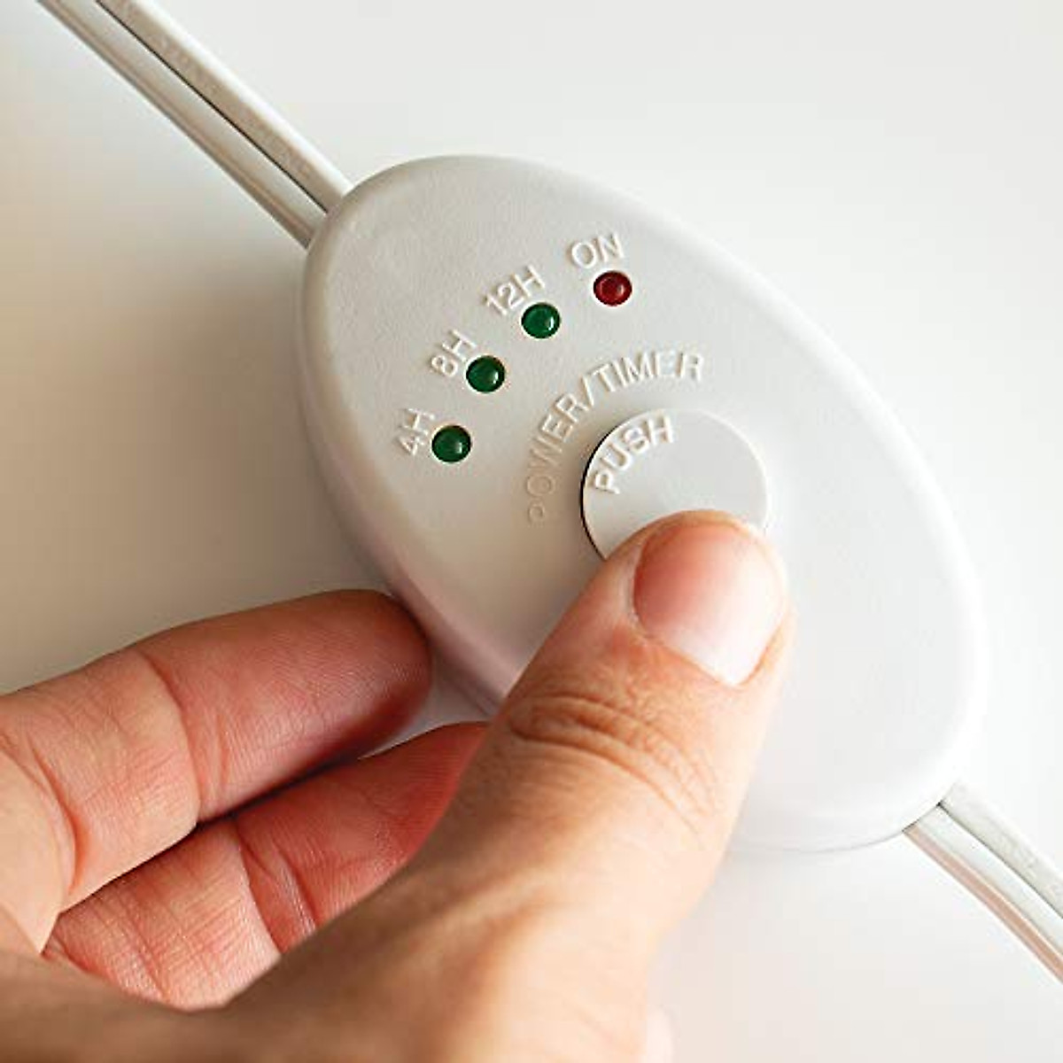 CANDLE WARMERS ETC 2-in-1 Deluxe Candle and Wax Fragrance Warmer with LED Light and Auto Shut Off for Timed Candle Warming, White Aspen