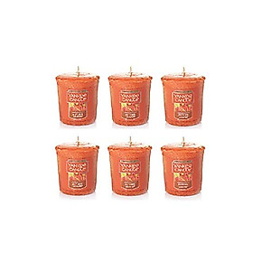 Yankee Candles Set of 6 Autumn Leaves Samplers Votive Candles