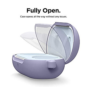 elago Silicone Case Designed for Samsung Galaxy Buds Plus Case (2020) / Galaxy Buds Case (2019) [Lavender Grey] - Full Body Protection, Adhesive Gel Pad