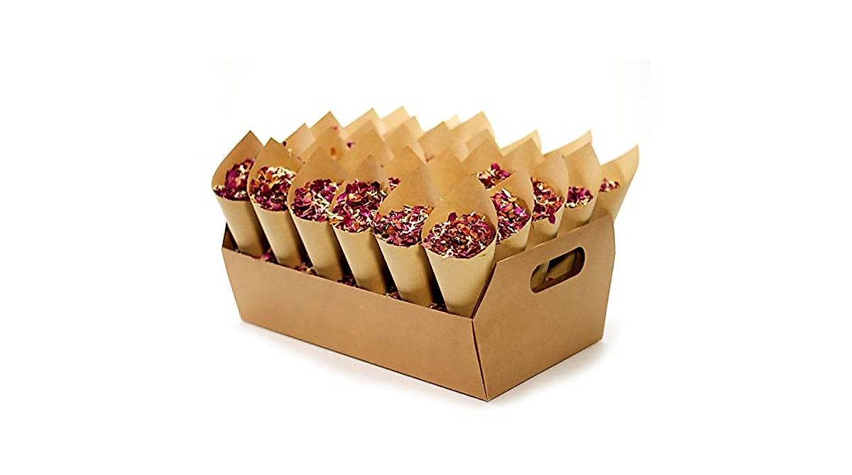 Party Confetti Cone Holder Box for Weddings & Events | DAOLA